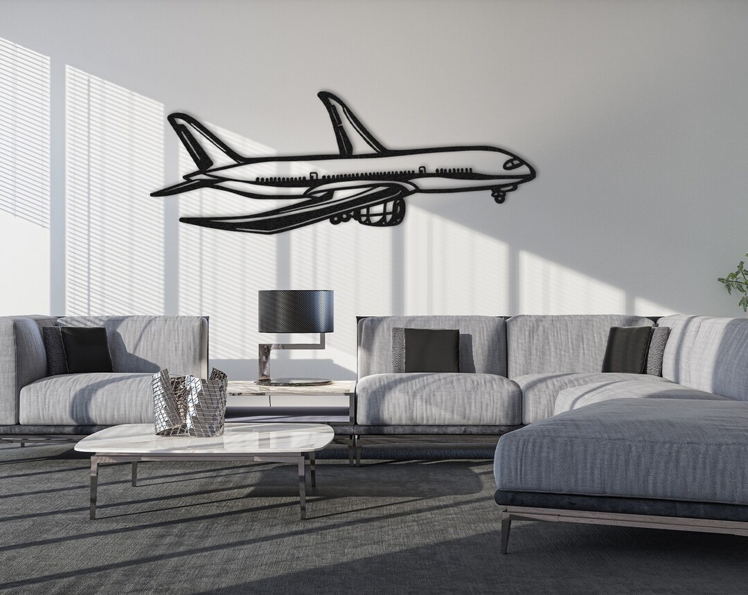 Passenger Airplane Plane Art Flying Decor Metal Wall Art Plane Gifts ...