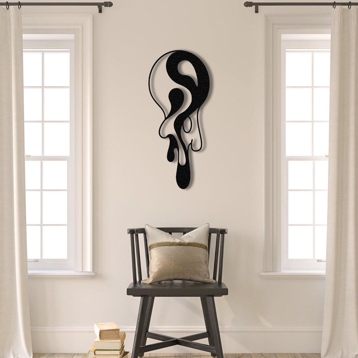 Yin Yang Metal Wall Art Yin Yang Gift Melting Decor Home Decor Room ...