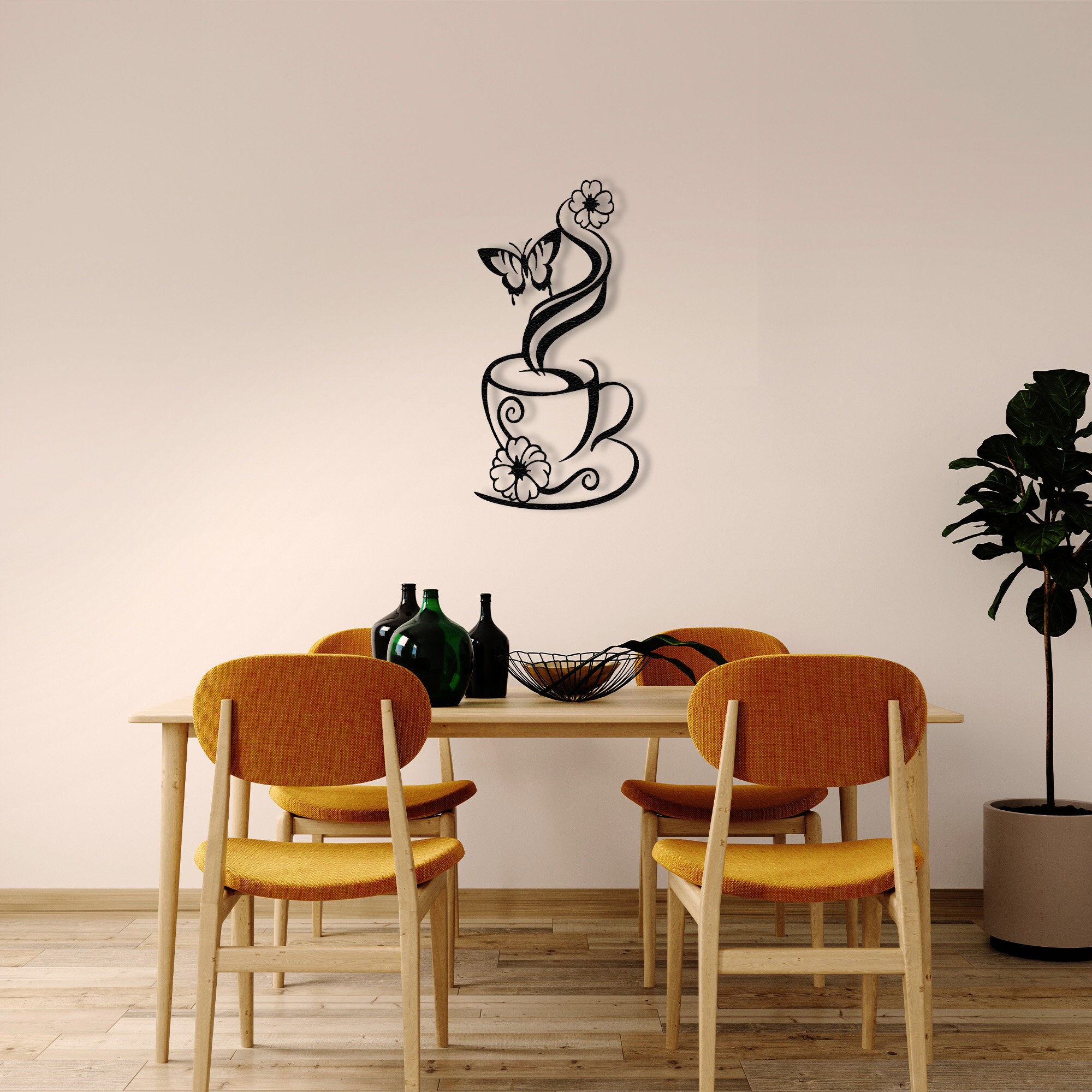 Coffee Metal Wall Art Metal Sign Coffee Laser Cut Decor Coffee Lover ...