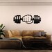 Gym Gifts Gym Sign Dumbbell Decor Metal Wall Art Motivational Wall Art ...