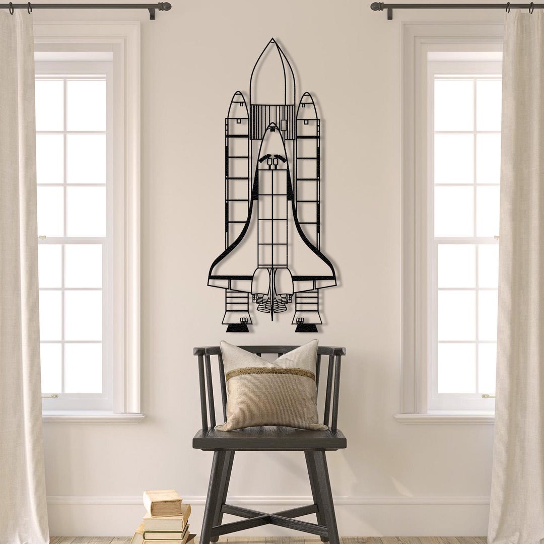Rocket Metal Wall Art Nasa Decor Nasa Gifts Dorm Decor Classroom Decor ...