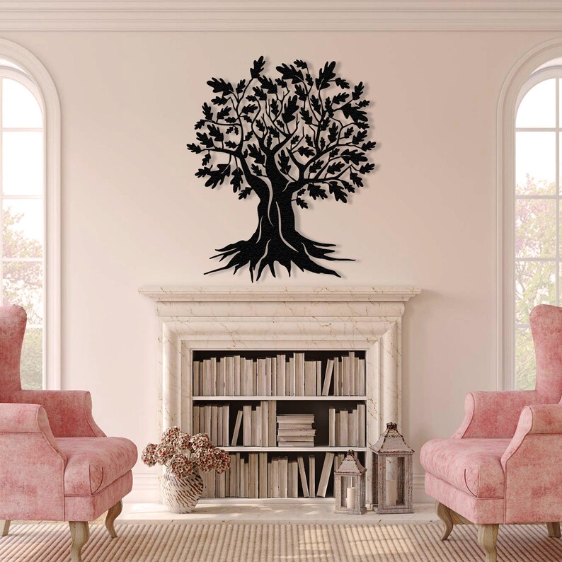 Tree Decor Metal Wall Art Tree Decor Extra Large Metal Africa Decor ...
