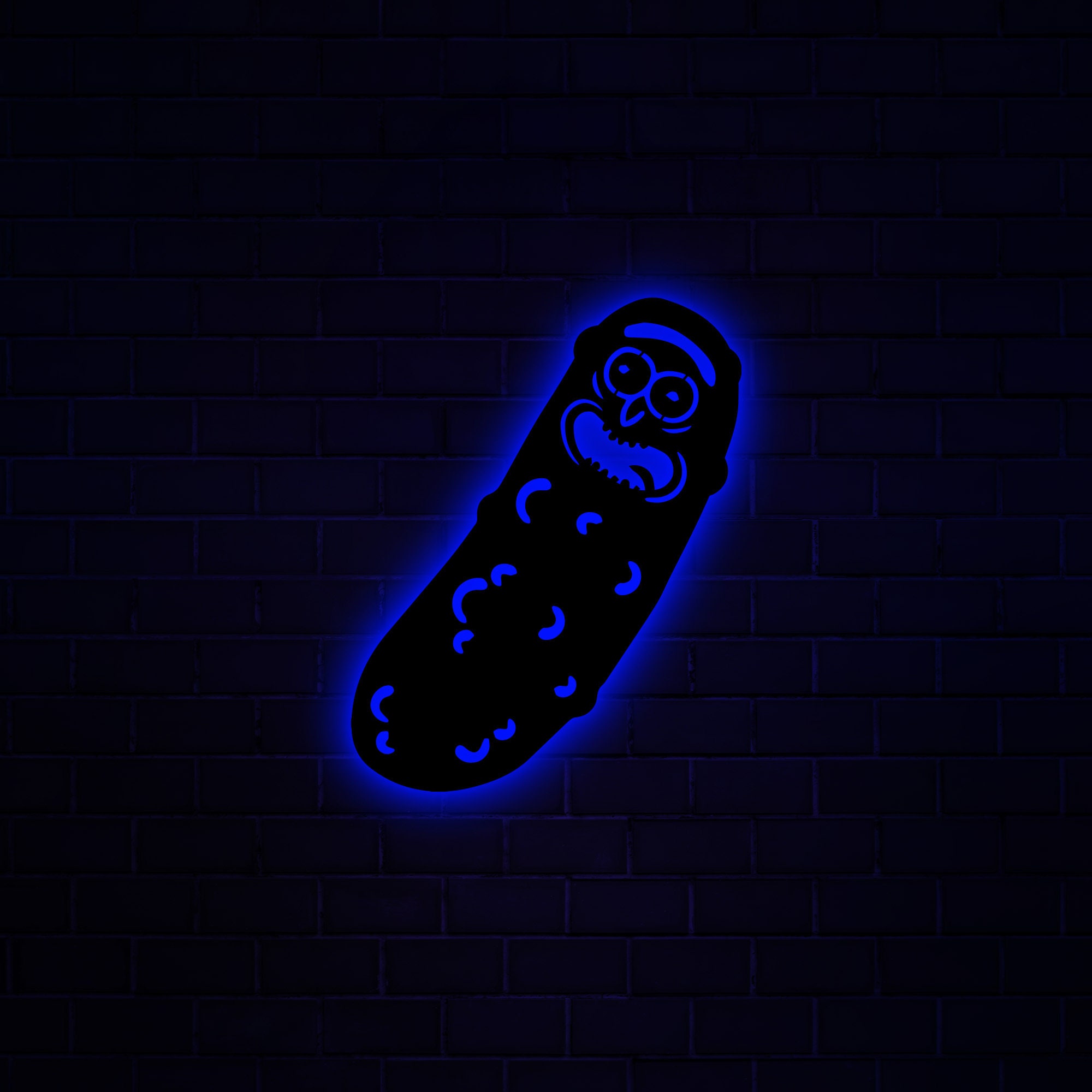 Pickle Rick & Morty Decor Led Decor Metal Wall Art Led Sign Rick ...