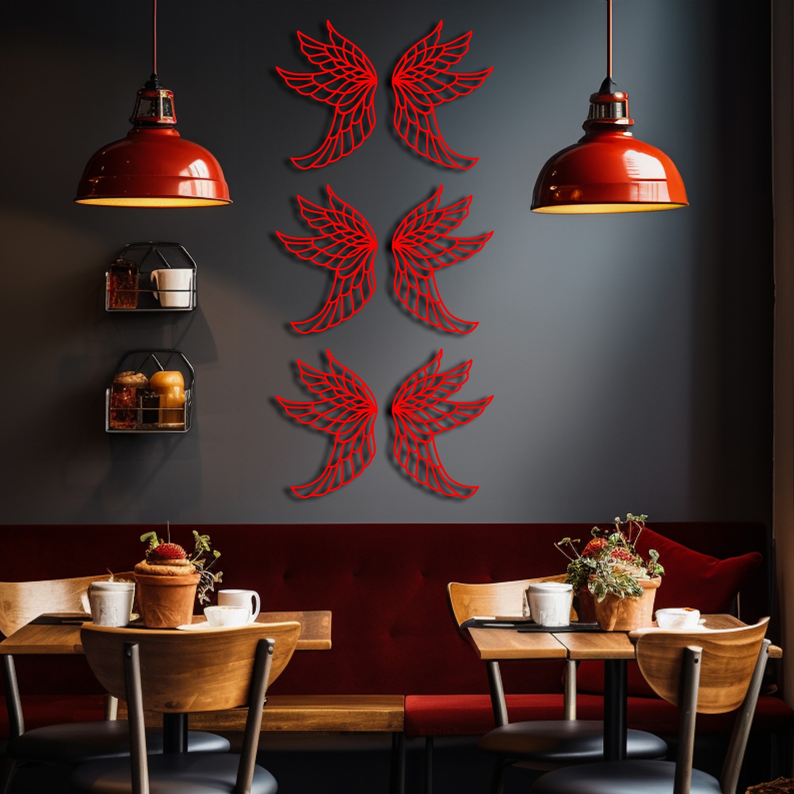 Angel Wings Decor Fairy Wings Art Wings Decor Metal Wall Art Metal Wall ...