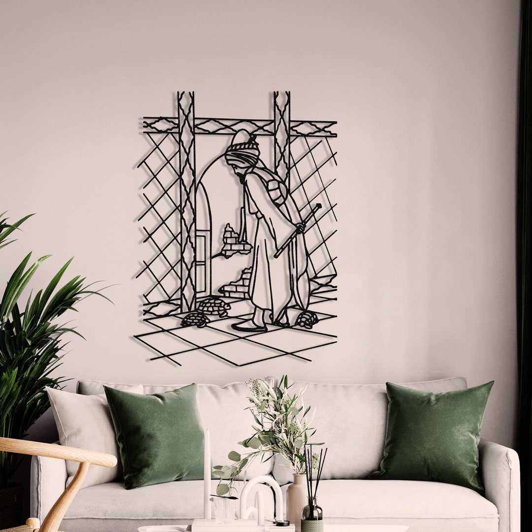 The Tortoise Trainer Decor Metal Wall Art Home Design Wall Hanging ...