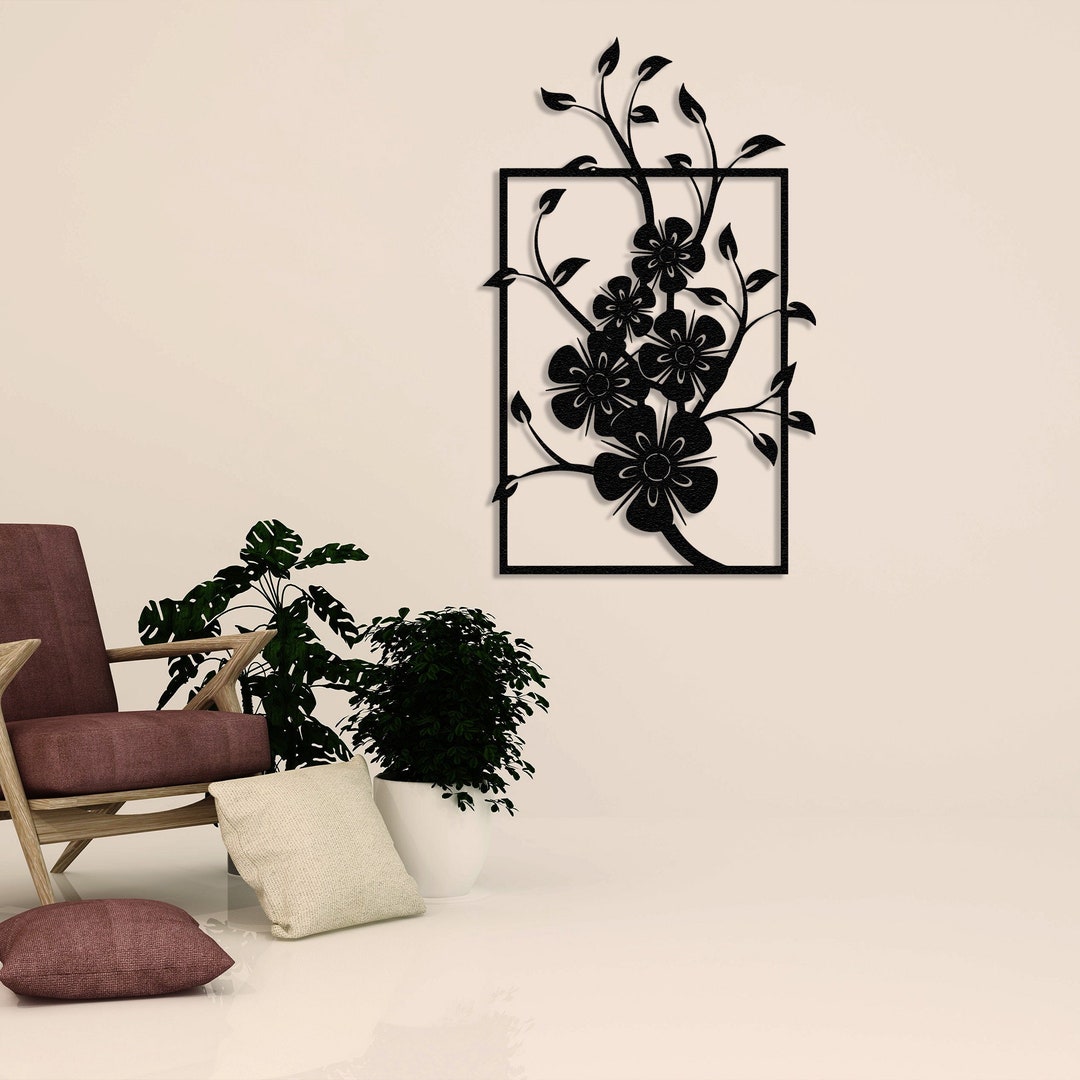 Spring Fruit Flowers Wall Art Metal Wall Decor Floral Decor - Etsy