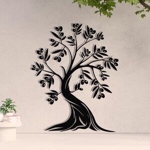 Olive Tree Tree of Life Metal Wall Art Tree Decor Extra Large Metal ...