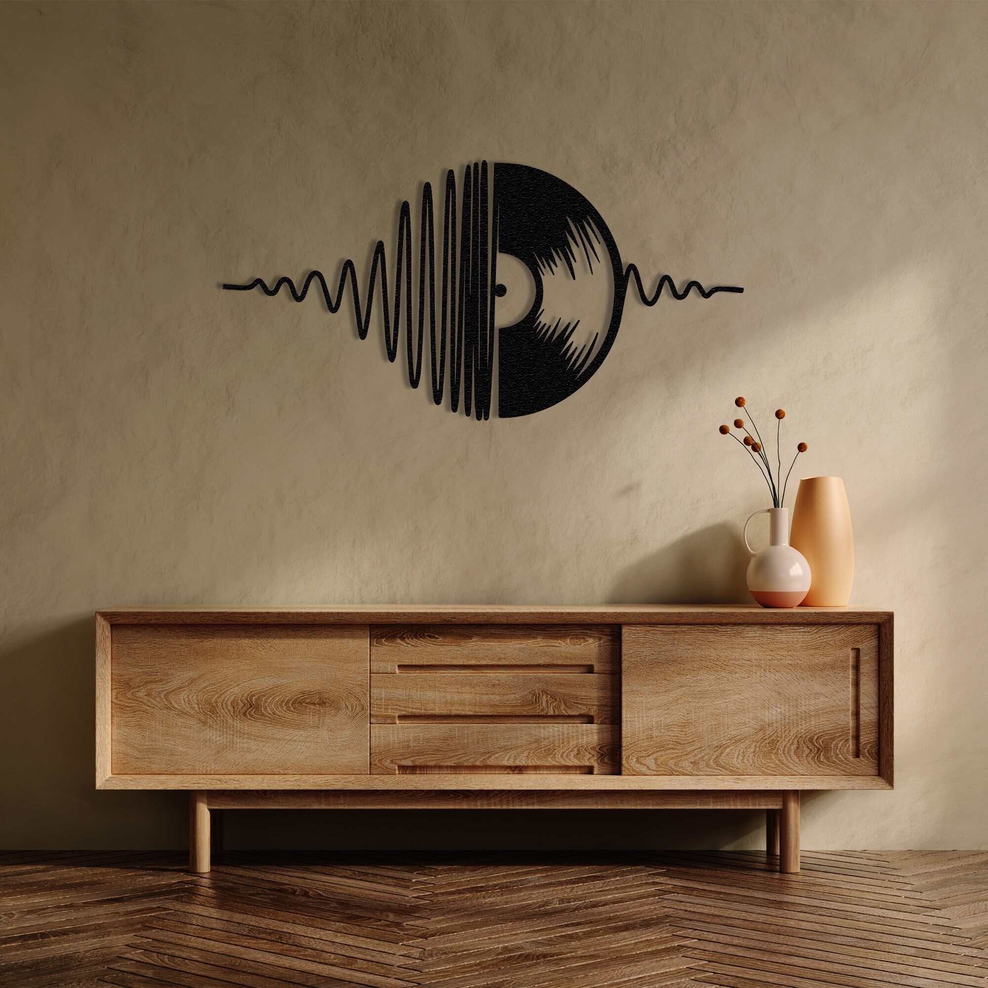 Record Metal Wall Art Classic Decor Music Band Art Hand Made Decoration ...