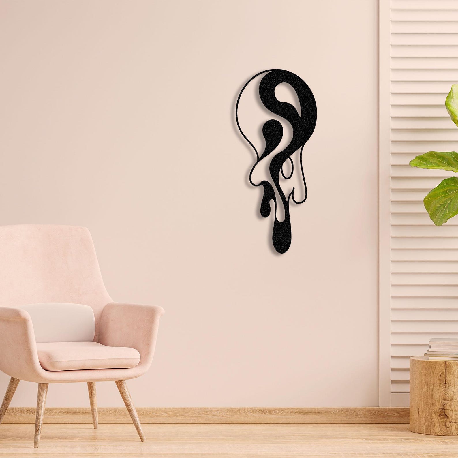 Yin Yang Metal Wall Art Yin Yang Gift Melting Decor Home Decor Room ...