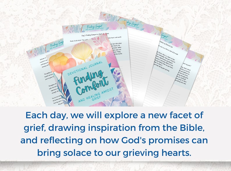 Grief and Loss Printable and Fillable PDF 21 Day Devotional Journal ...
