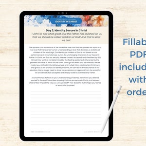 My Identity in Christ Printable and Fillable PDF 7 Day Mini-devotional ...