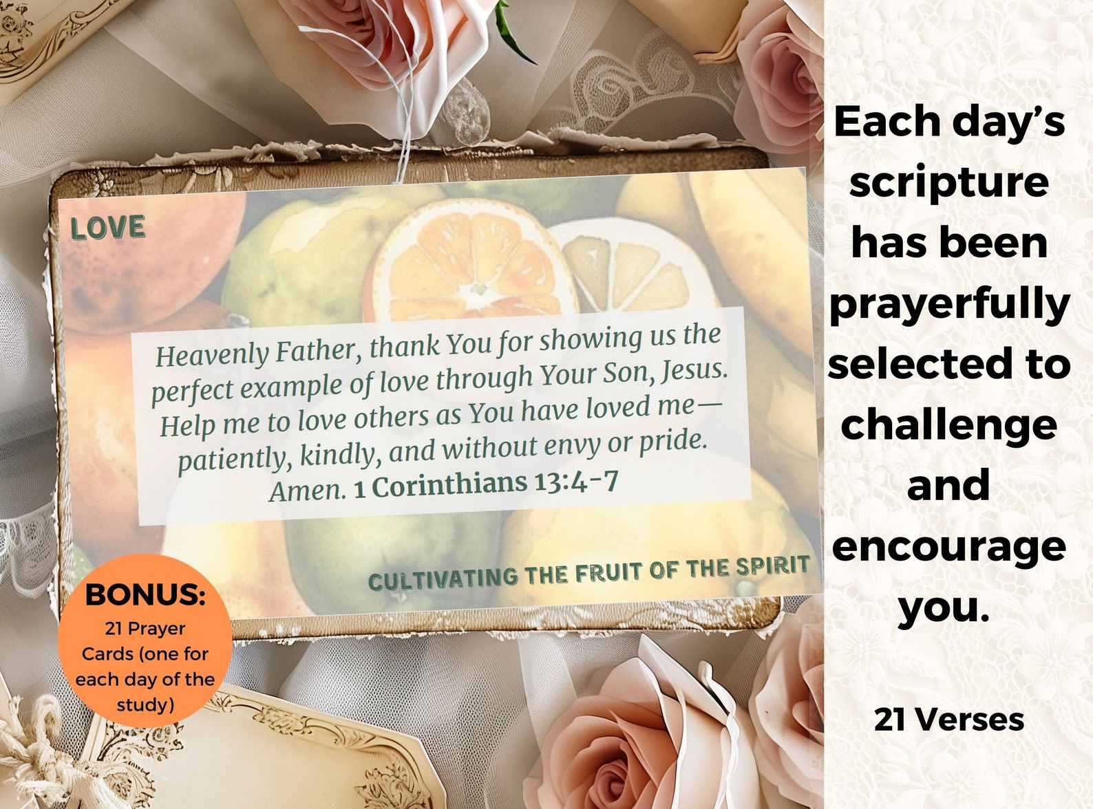 Fruit of the Spirit Printable and Fillable PDF Devotional Journal for ...