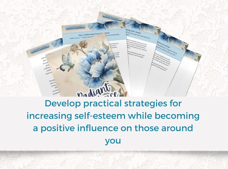 Teen Self-esteem Printable and Fillable PDF 5 Day Mini-devotional ...