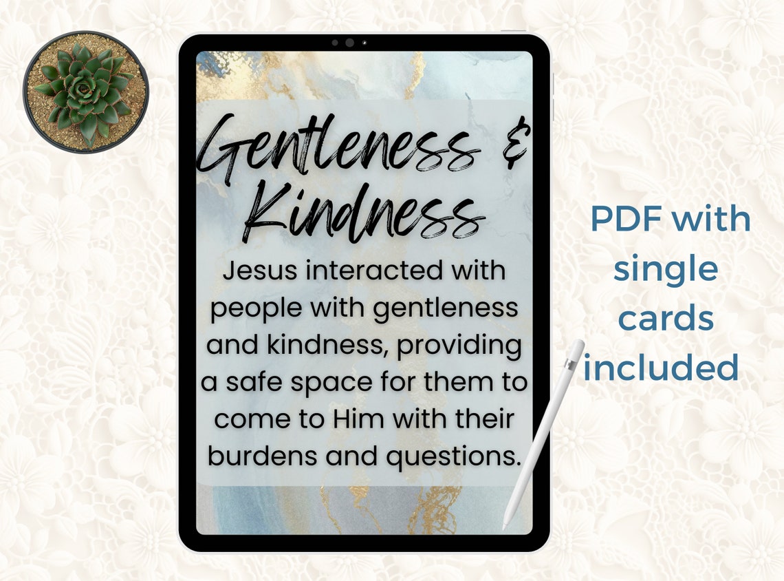Jesus' Character Traits Printable 4x4 Cards to Study the ...