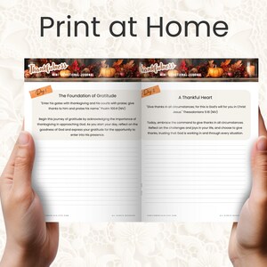 Thankfulness Printable and Fillable PDF Mini Devotional Journal, 10 ...