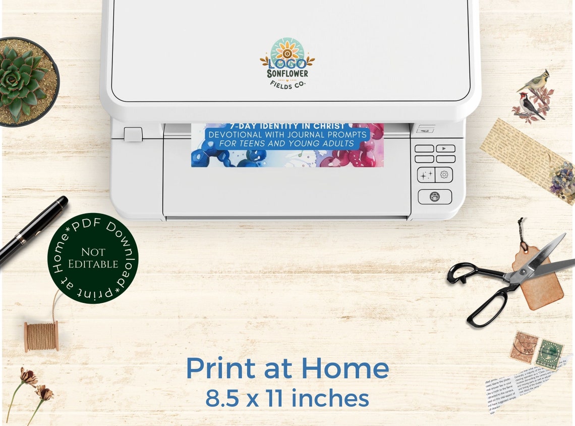 My Identity in Christ Printable and Fillable PDF 7 Day Mini-devotional ...