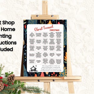 Printable Christ Centered Advent Calendar Printable in 5 Sizes ...