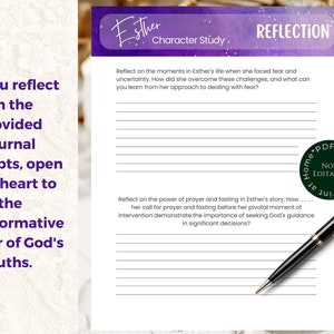 Character Study of Esther: Courage for Such a Time as This | Printable ...