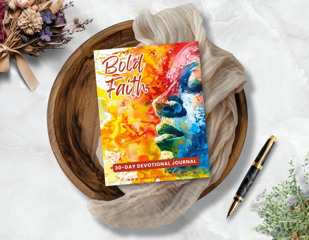 BOLD Faith Printable and Fillable PDF 30 Day Devotional Journal With ...