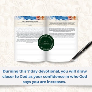 My Identity in Christ Printable and Fillable PDF 7 Day Mini-devotional ...