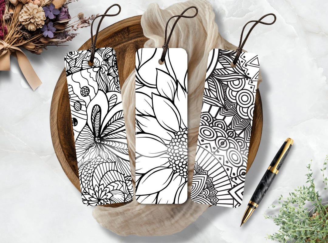 Floral Coloring Bookmarks – DIY Fun for Teachers, Students, and Parents ...