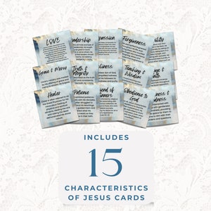 Jesus' Character Traits Printable 4x4 Cards to Study the ...