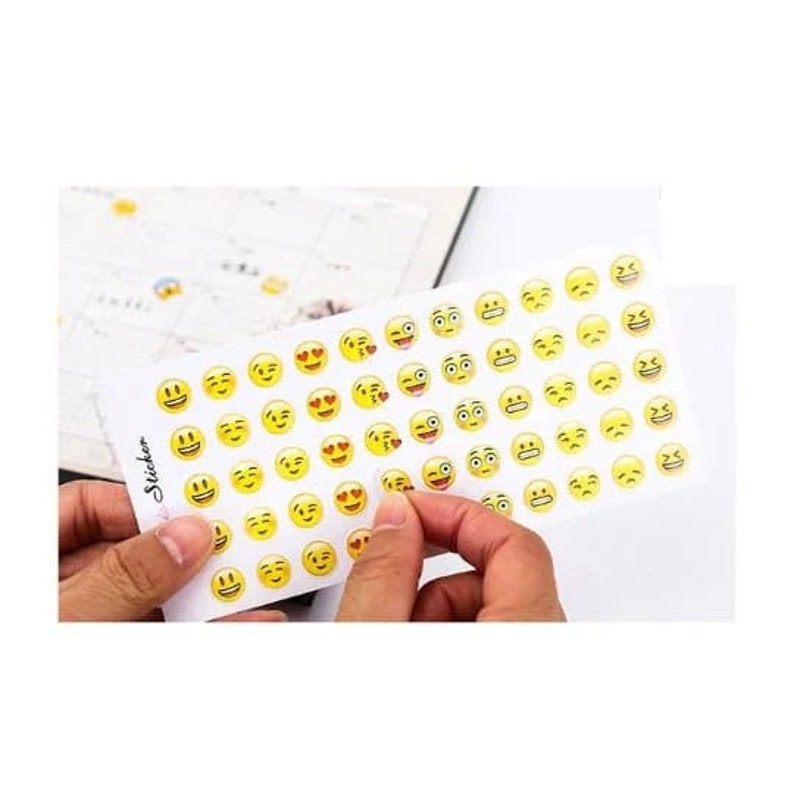 Emoji Sticker Set (12 Sheets) - 660 Facial Expression Stickers - Etsy