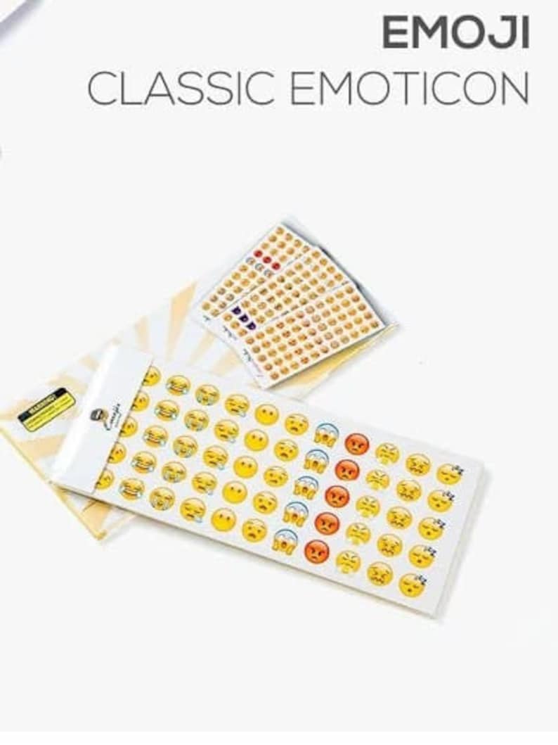 Emoji Sticker Set (12 Sheets) - 660 Facial Expression Stickers - Etsy
