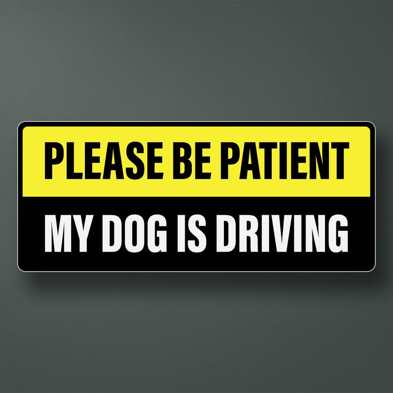 Dog Driving Bumper Magnets - Etsy