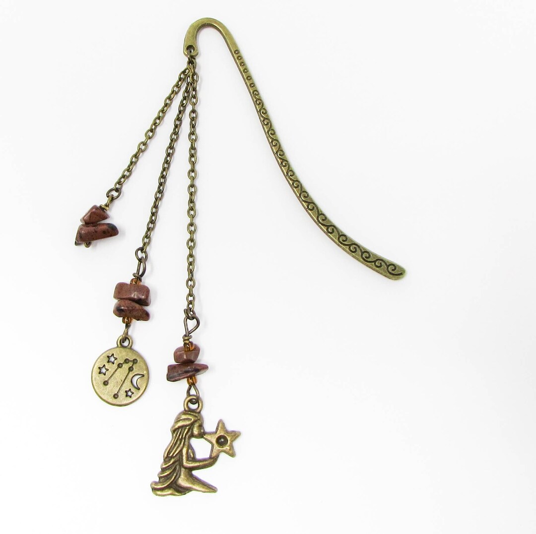 Zodiac Astrology Virgo Shepherds Hook Bookmark Brown (virgo Power Color ...
