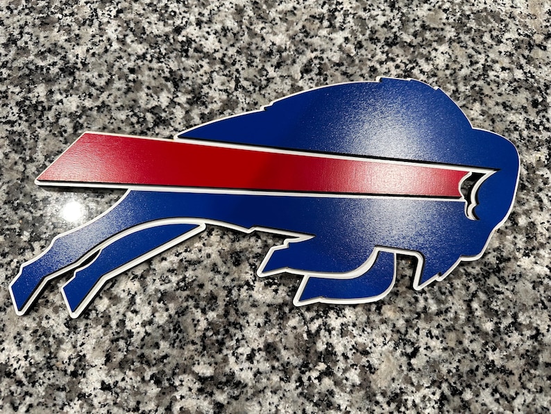 Buffalo Bills Football Layered Wall Hanger 14" Long. Free Domestic ...