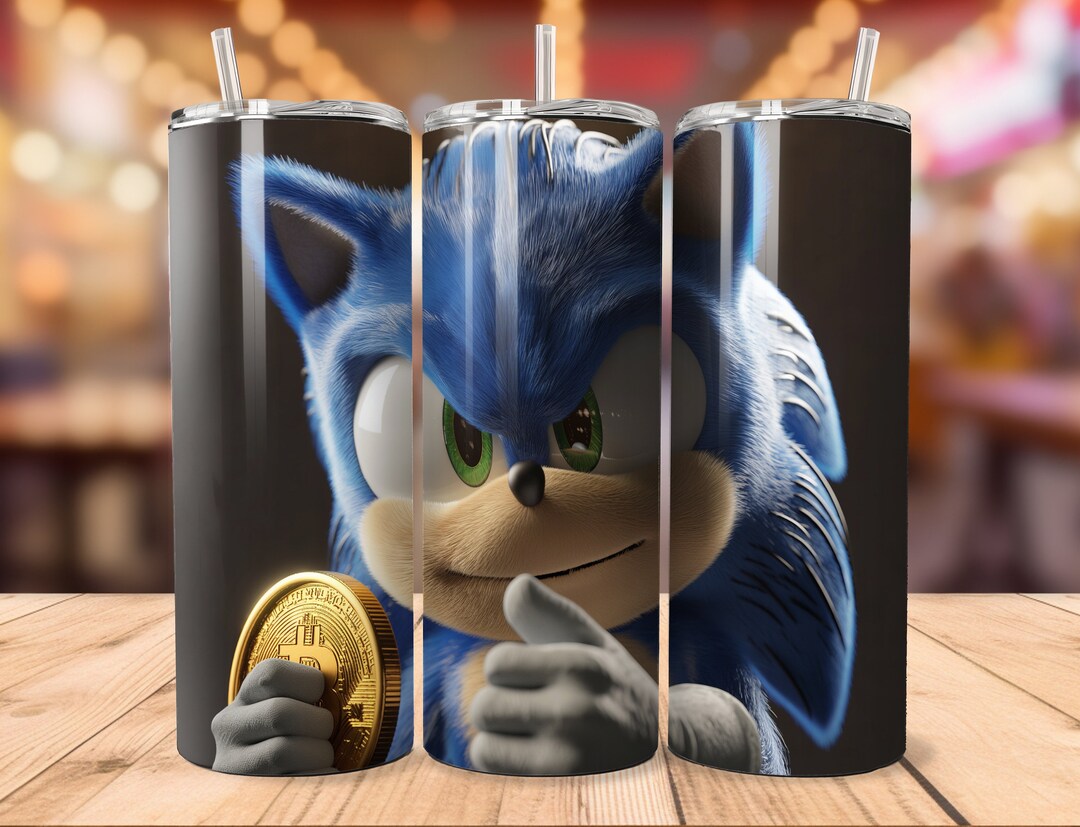 Bitcoin Sonic Tumbler,sonic Tumbler,20 Oz Tumbler Wrap Png Straight ...
