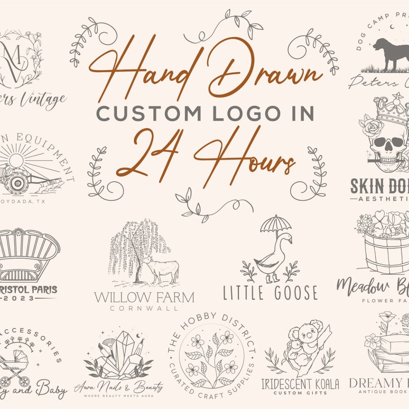 Hand Drawn Logo - Etsy