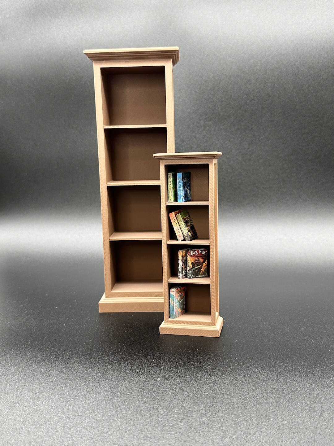1/12 Scale / 4 Shelf Mini Bookshelf / Mini Books / Bookcase ...