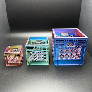 Mini Crate / Mini Brands / Storage / Organizer / Desk Storage / Office ...