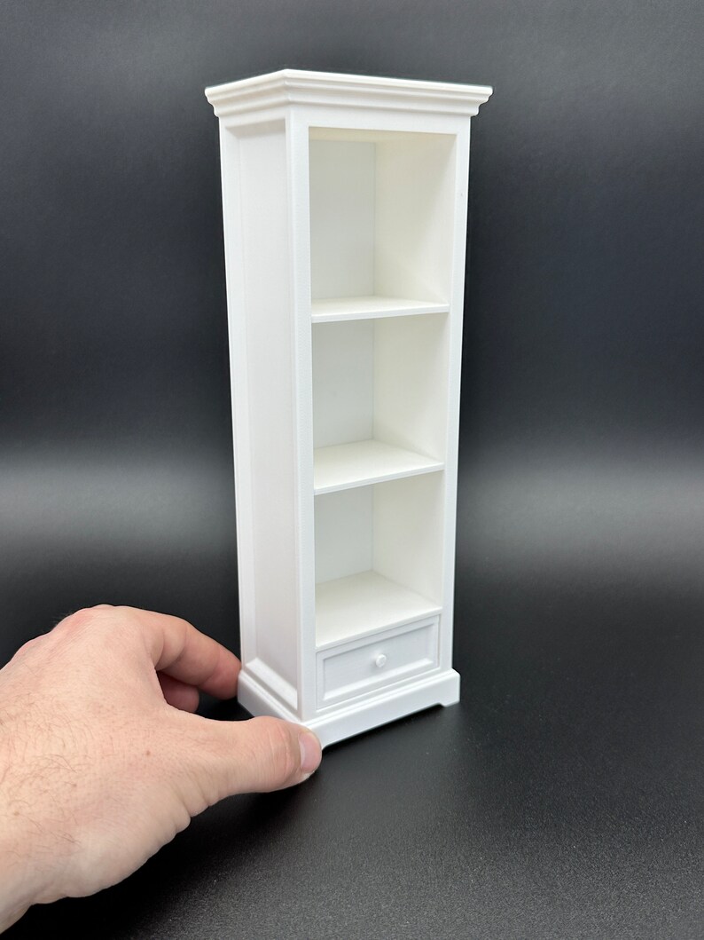 1/6 Scale Single Drawer 3 Shelf Mini Bookcase / Mini Brands Books ...