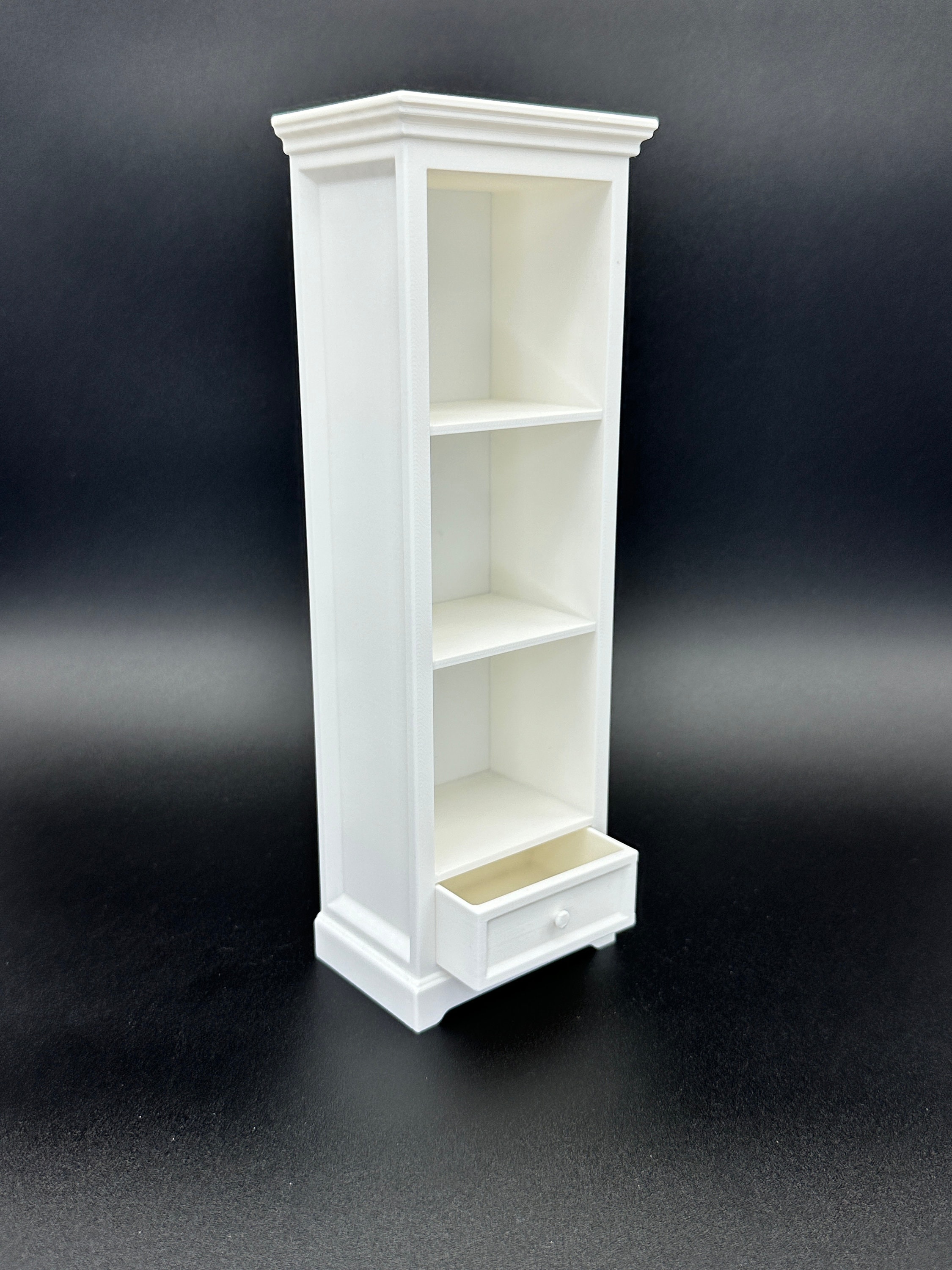 1/6 Scale Single Drawer 3 Shelf Mini Bookcase / Mini Brands Books ...