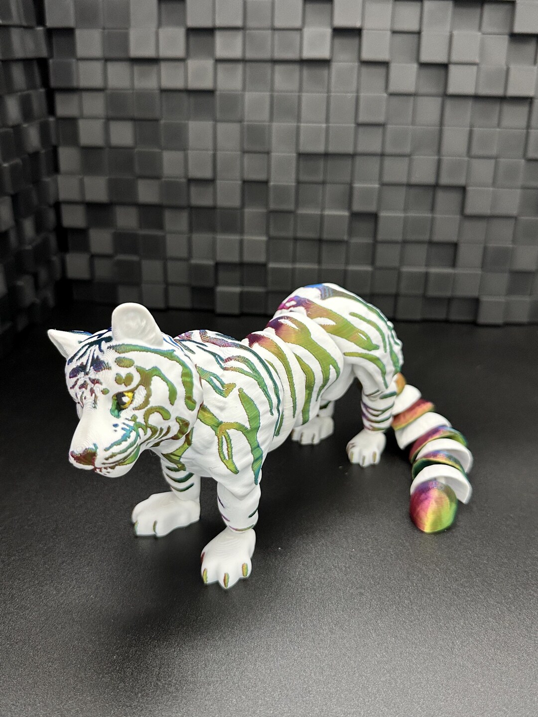 Large Tiger Articulated Collectible / 3D Print / Printed / Desk Toy ...