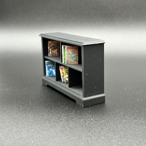 1/12 Scale 2 Shelf Low Mini Bookshelf / Mini Brands Books / Mini Books ...