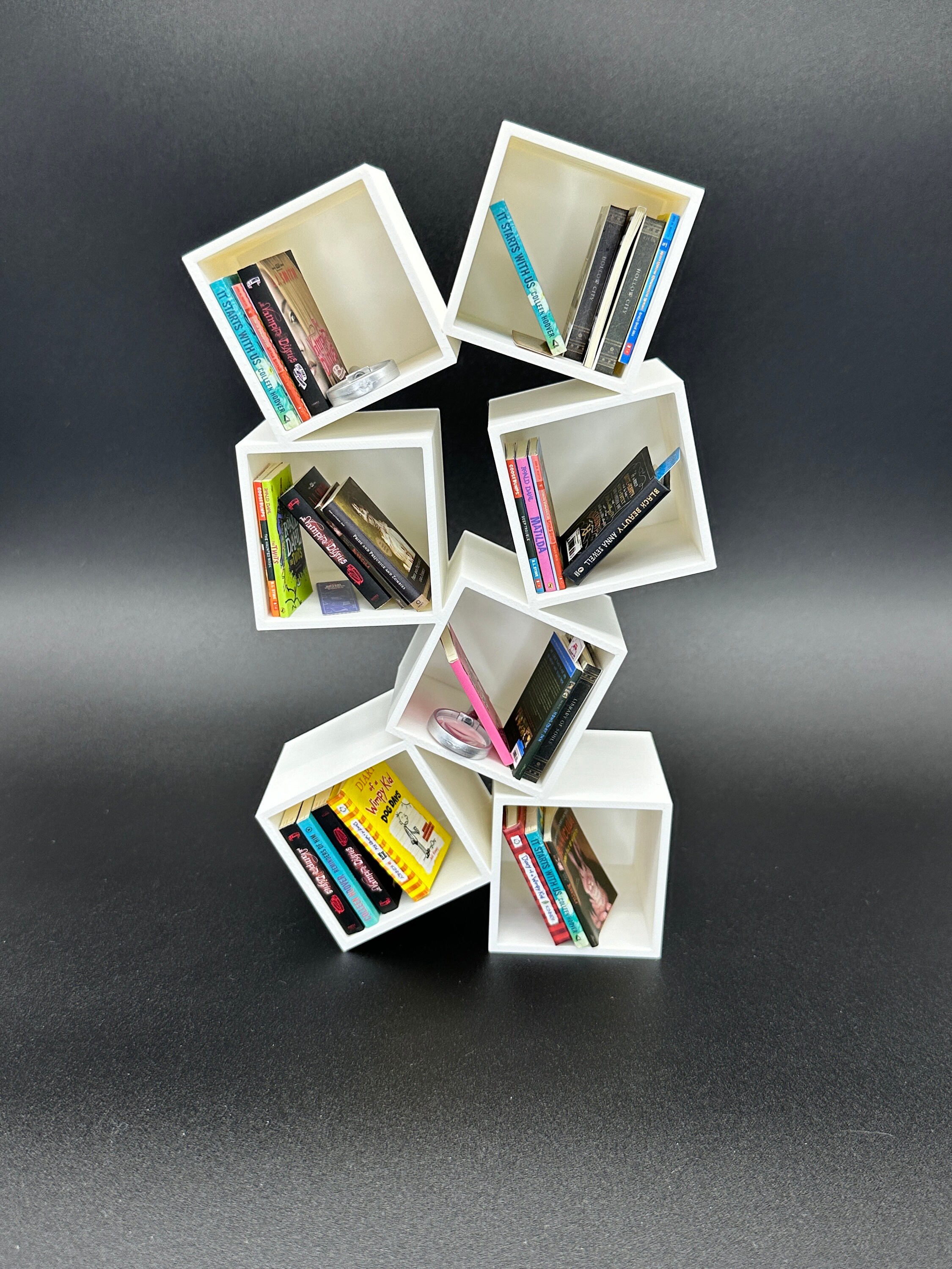 1/6 Scale Balancing Cubes Mini Bookcase / Mini Brands Books / Mini ...