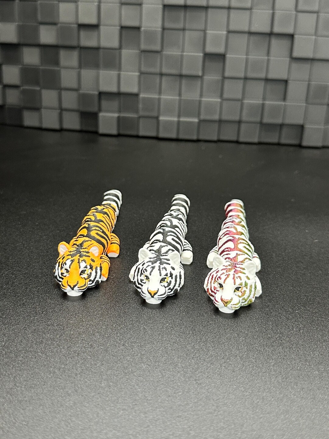 Small Tiger Articulated Collectible / 3D Print / Printed / Desk Toy ...