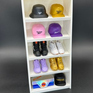 1/6 Scale Mini Shoe Shelf / Mini Brands Sneakers / Mini Shoe Organizer ...
