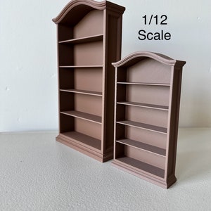 1/12 Scale Mini Bookshelf / Mini Books / Bookcase / Miniatures / Doll ...