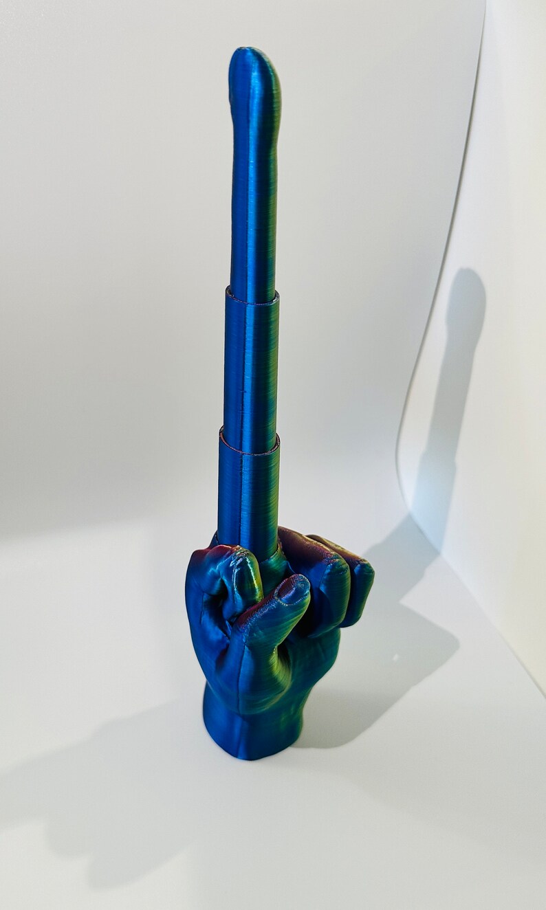 Collapsible Middle Finger / Extendable / Retractable / 3dgeex/ - Etsy