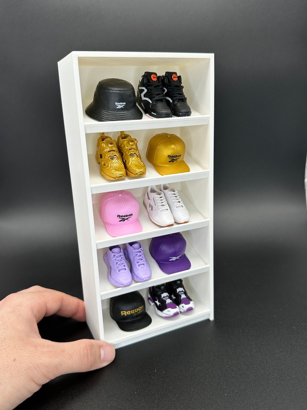 1/6 Scale Mini Shoe Shelf / Mini Brands Sneakers / Mini Shoe Organizer ...