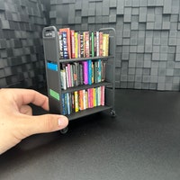 1/6 Scale 3 Shelf Mini Library Cart/ Mini Brands Books / Mini Books ...