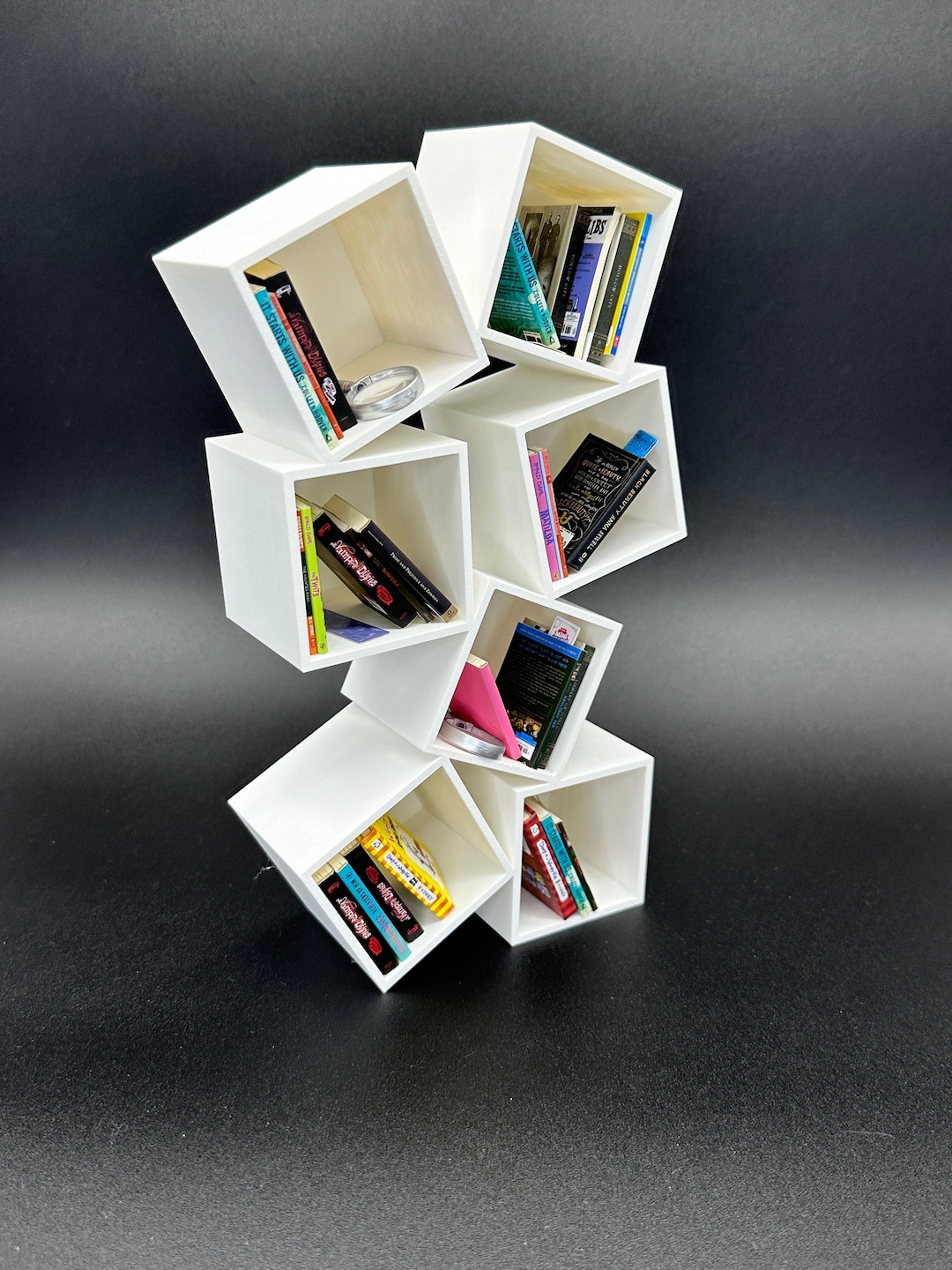 Balancing Cubes Mini Bookcase / Mini Brands Books / Mini Books ...