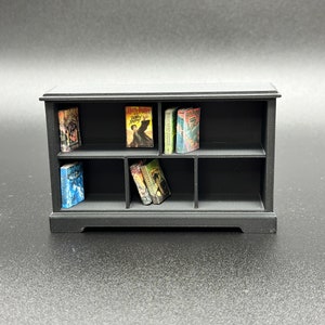 1/12 Scale 2 Shelf Low Mini Bookshelf / Mini Brands Books / Mini Books ...