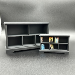 1/12 Scale 2 Shelf Low Mini Bookshelf / Mini Brands Books / Mini Books ...