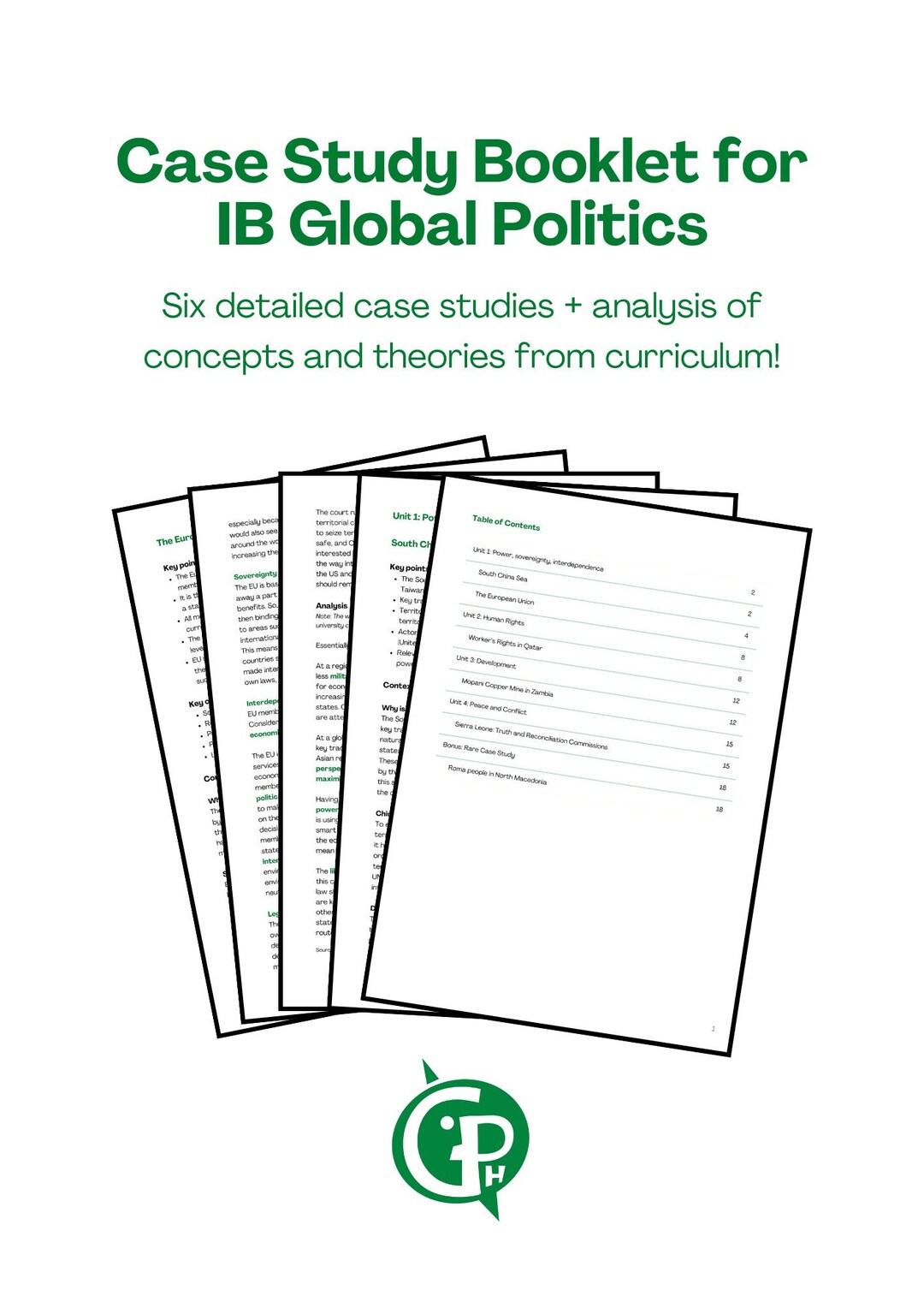 Case Study Booklet for IB Global Politics - Etsy